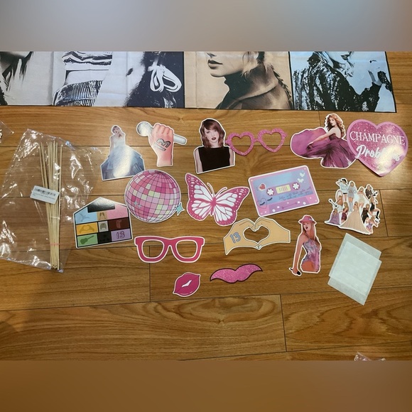Party Supplies | 16pc Taylor Swift Themed Pink Champagne Party Photo ...